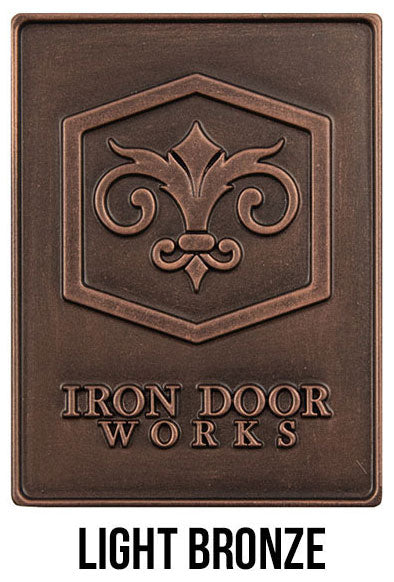 Light Bronze Metal Finish Sample Iron Door Works Llc