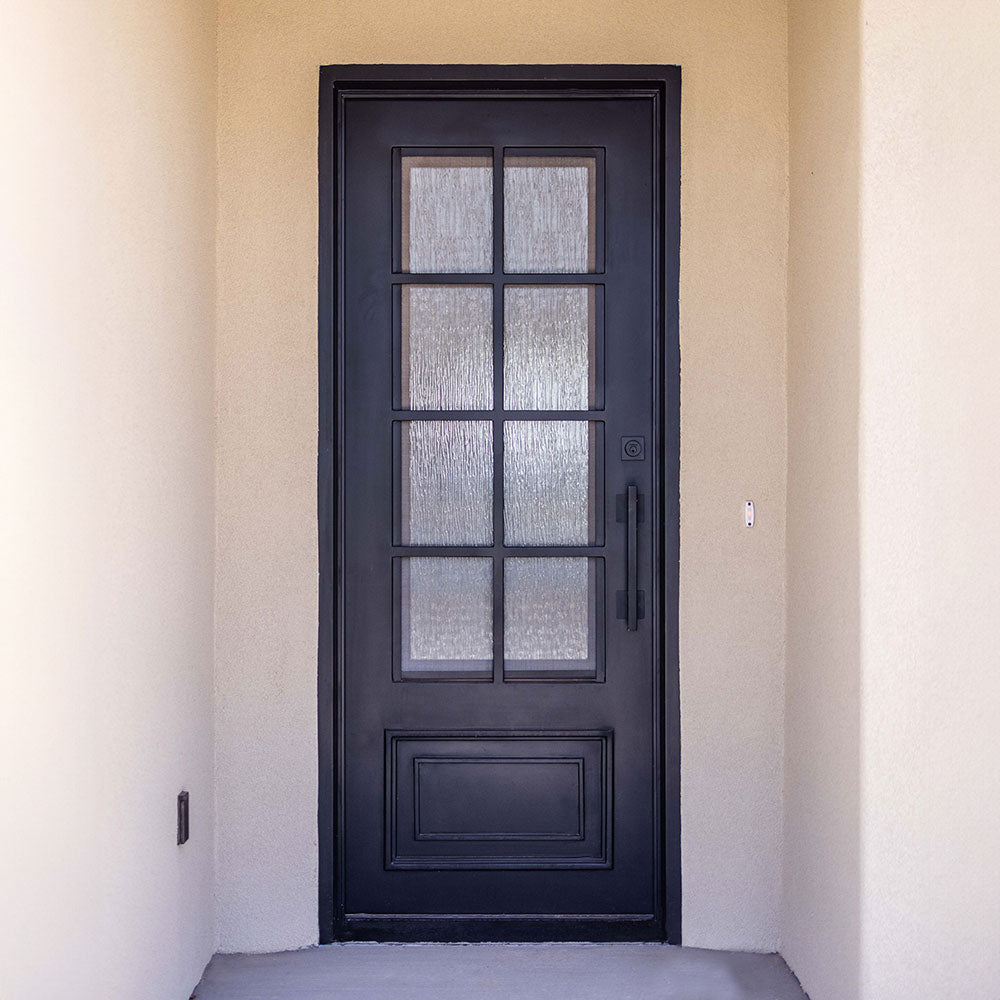 Craftsman Entryway Iron Door - 48" x 96" LH Inswing – Iron Door Works LLC