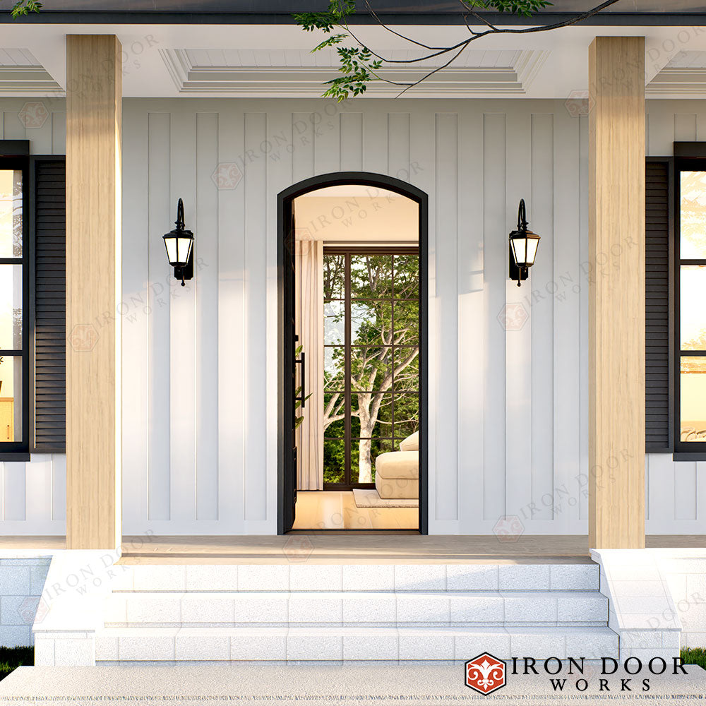 Craftsman Entryway Iron Door - 48" x 96" LH Inswing – Iron Door Works LLC