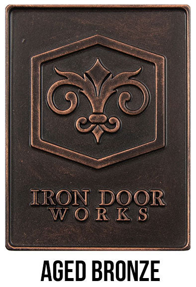 Aged Bronze Metal Finish Sample – Iron Door Works LLC