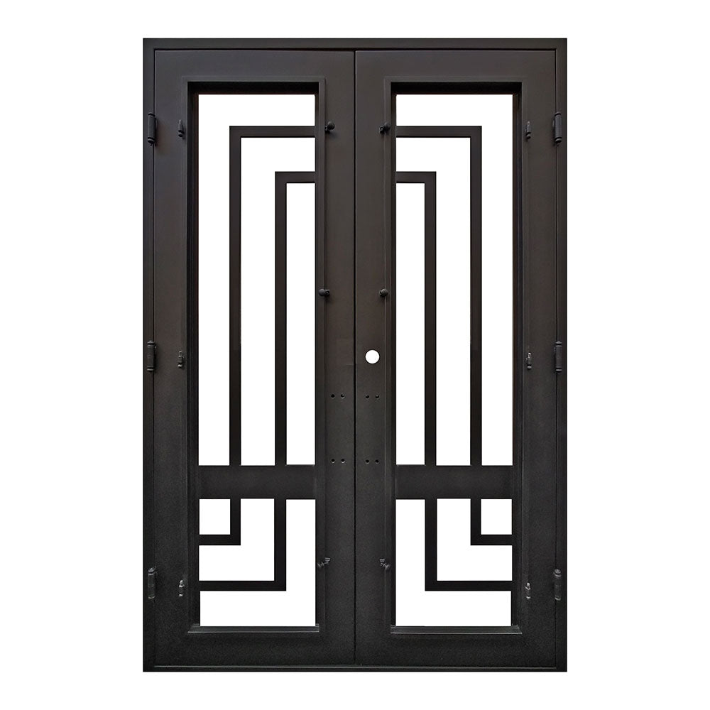 De Stijl Series 72" x 96" RH Inswing – Iron Door Works LLC