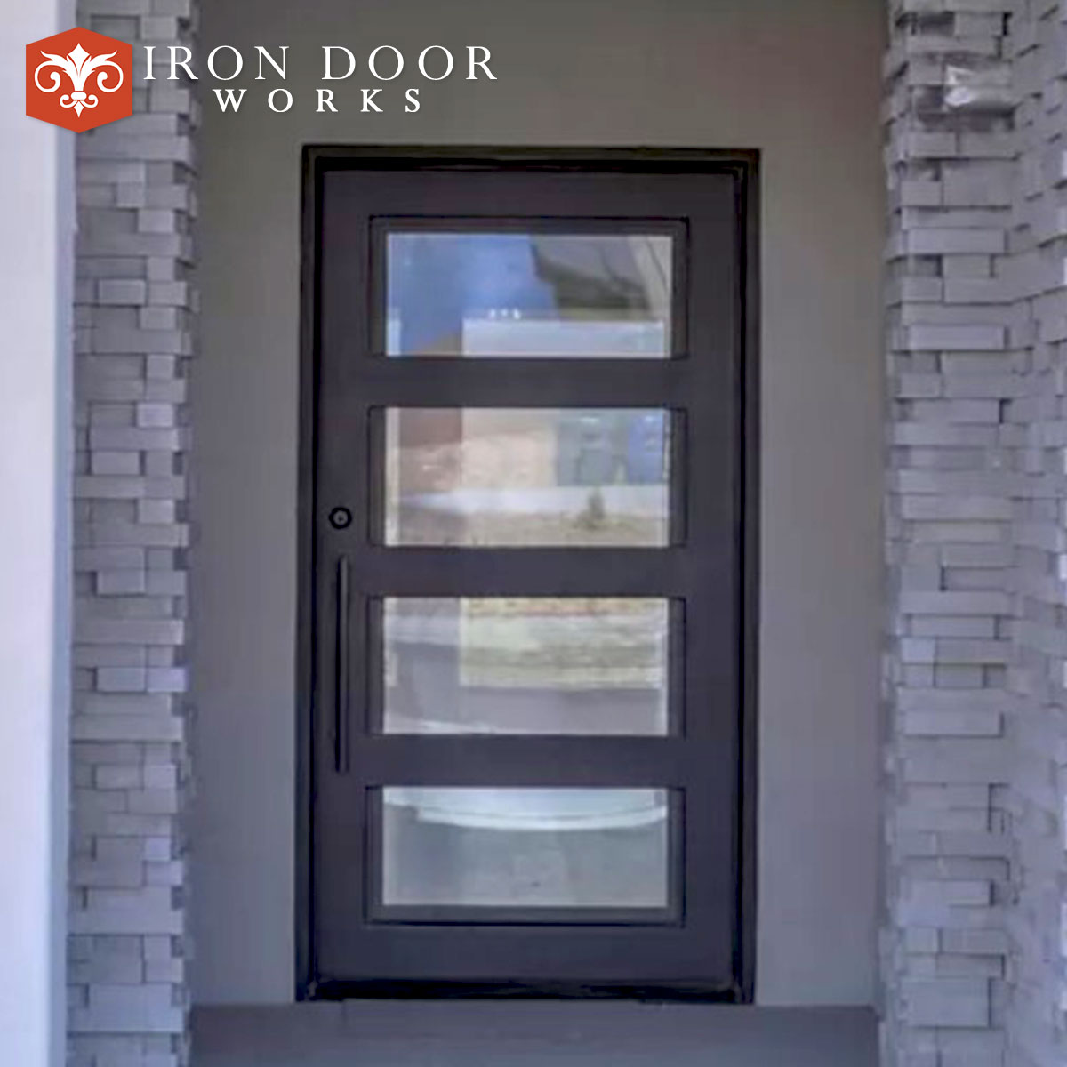 Contempo 48" x 96" RH Inswing – Iron Door Works LLC