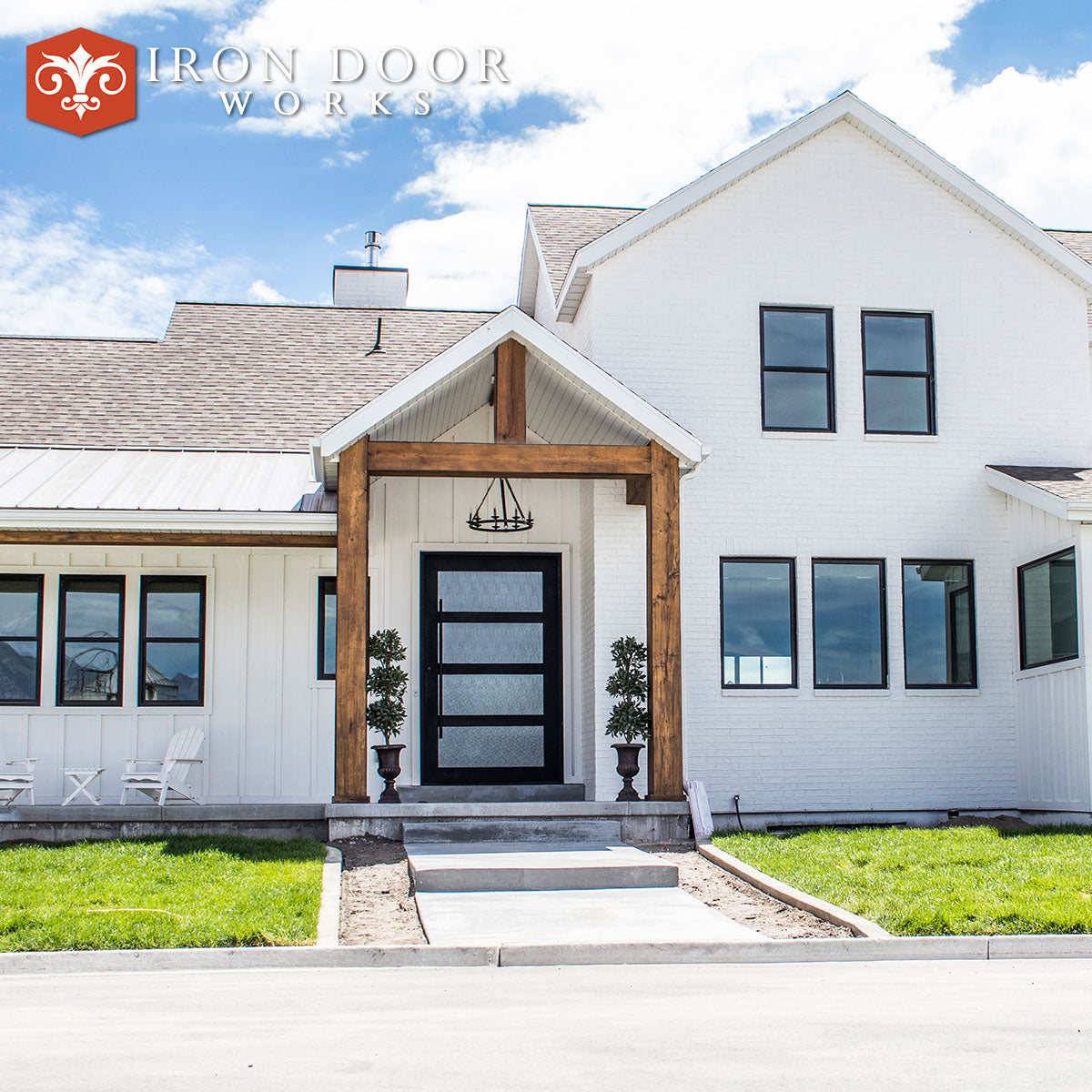 Contempo 48" x 96" RH Inswing – Iron Door Works LLC